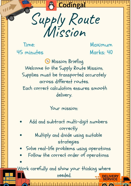 M_G04_T02_Supply_Route_Mission. Interactive worksheet | TopWorksheets