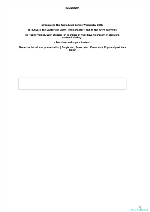 Homework Class 4. Interactive worksheet | TopWorksheets