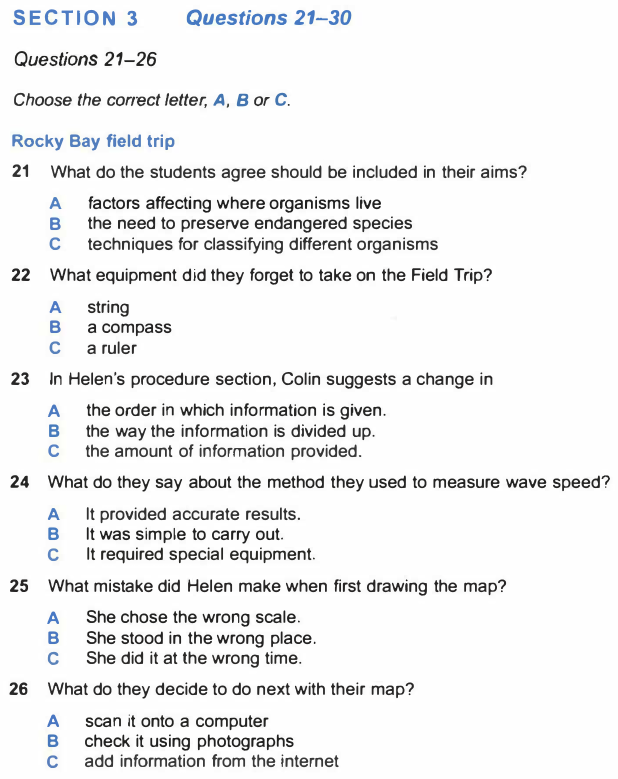 (LIS) CAM 11 - TEST 2 - SECTION 3. Interactive worksheet | TopWorksheets