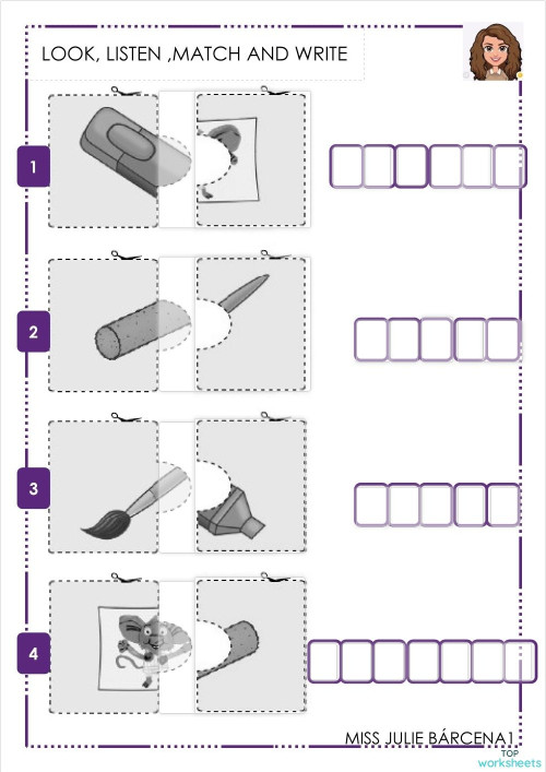 SCHOOL OBJECTS. Interactive worksheet | TopWorksheets