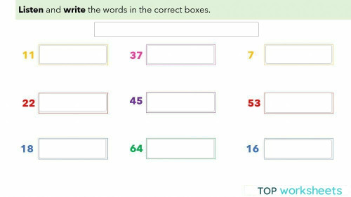 L9 - A20 - Verbs, Listening and Writing. Interactive worksheet ...