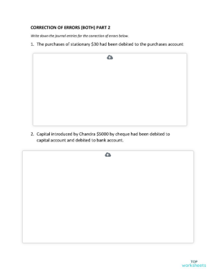 Correction of error (both) Part 2. Interactive worksheet | TopWorksheets