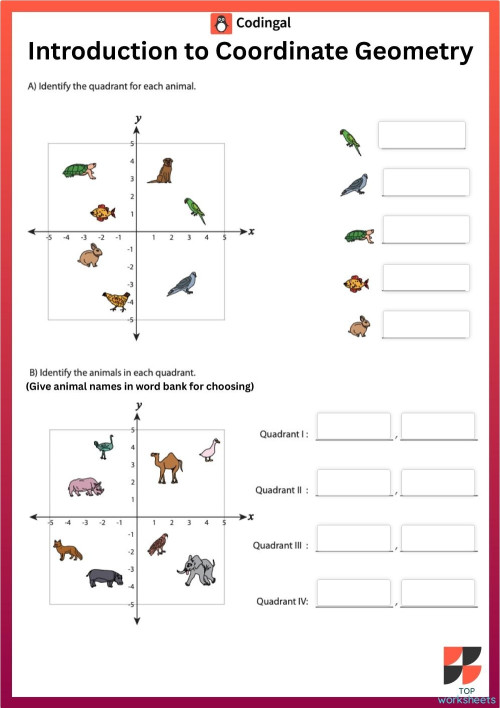 M_G05M20L56_WA02_Introduction_to_Coordinate_Geometry_4. Interactive worksheet | TopWorksheets