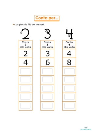 numeri 11-3. Scheda interattiva | TopWorksheets