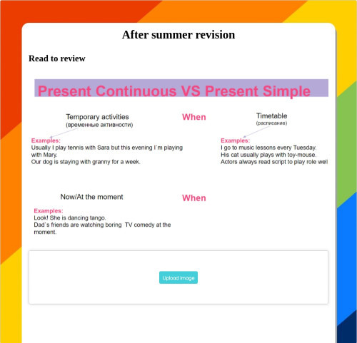 After summer revision. Interactive worksheet | TopWorksheets