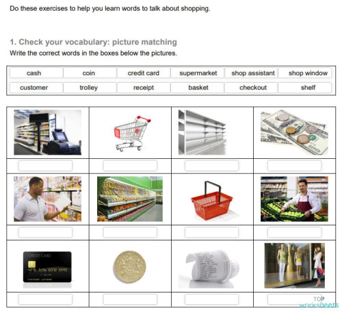 Gateway A1+ Unit 6 Vocabulary (British Council). Interactive worksheet ...