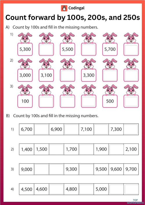 M_G03M06L13_WE01_Count_forward_by_100s,_200s,_and_250s_5. Interactive worksheet | TopWorksheets