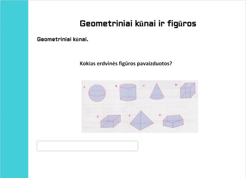 Geometriniai kūnai ir figūros. Interactive worksheet | TopWorksheets