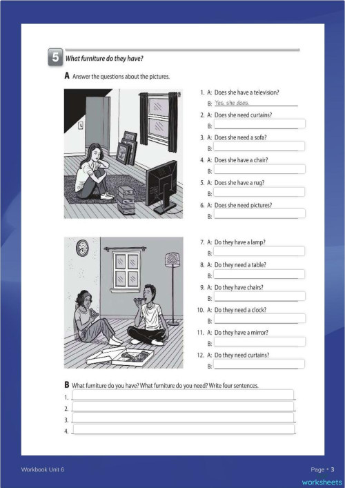 lvl0 - Workbook Unit 7 Exercise 9-10. Interactive worksheet | TopWorksheets