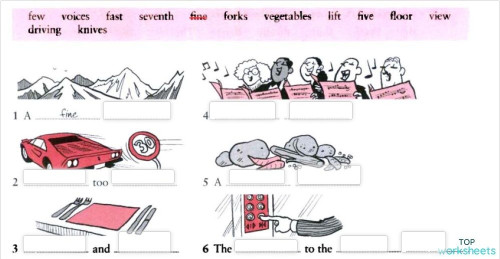 SOUND /f/ and /v/. Interactive worksheet | TopWorksheets