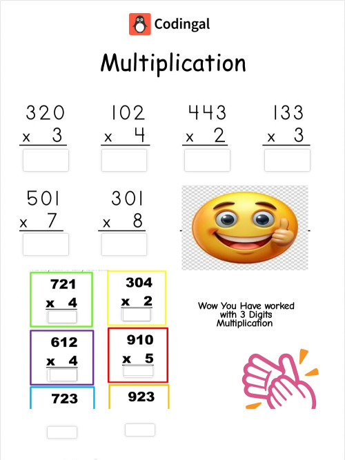 Multiplication: interactive worksheets and online exercises | TopWorksheets