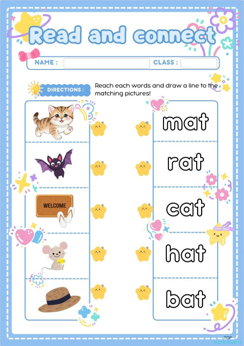 Read and Connect. Interactive worksheet | TopWorksheets