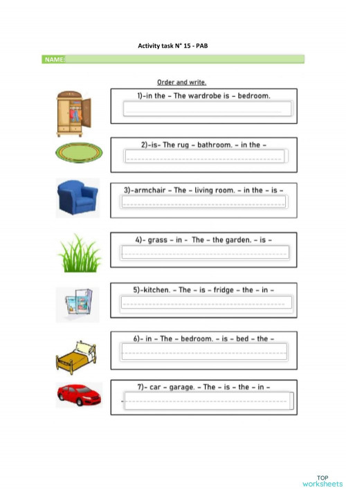 Activity task-PAB. Interactive worksheet | TopWorksheets