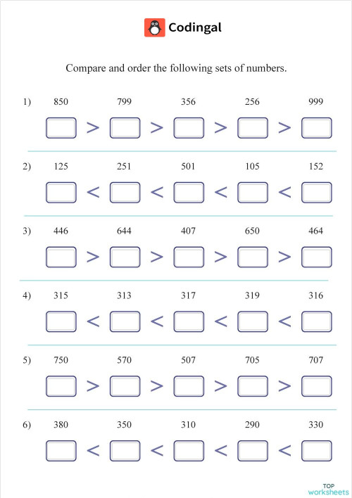 Natural numbers: interactive worksheets and online exercises ...