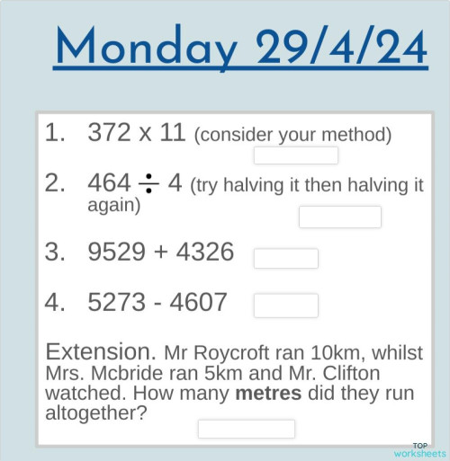 Math: interactive worksheets and online exercises | TopWorksheets