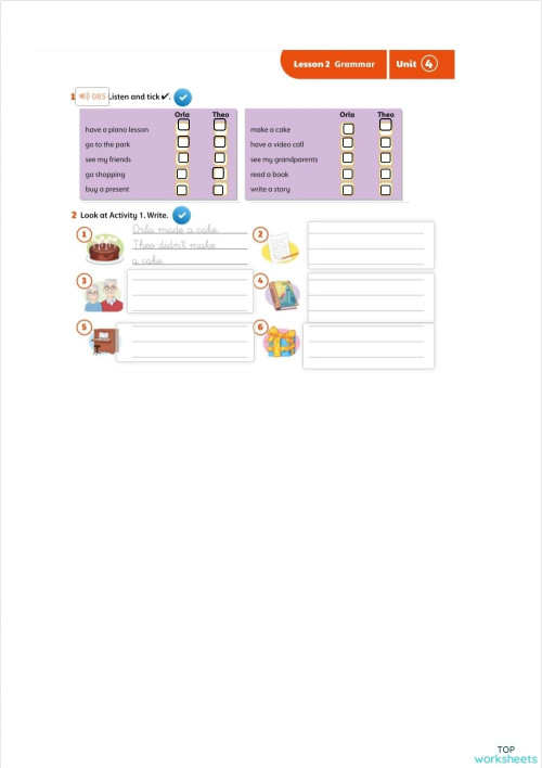 LISTENING PRACTICE 2. Interactive worksheet | TopWorksheets