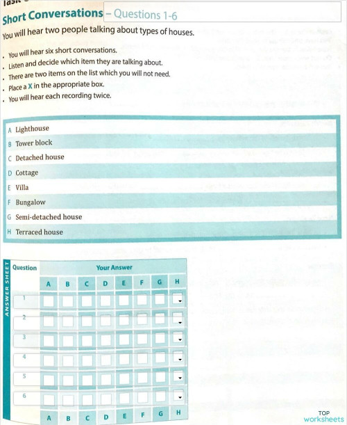 B2 Listening taks2. Interactive worksheet | TopWorksheets