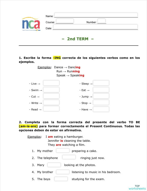 6TH GRADE UNIT 3 EXAM. Ficha interactiva | TopWorksheets