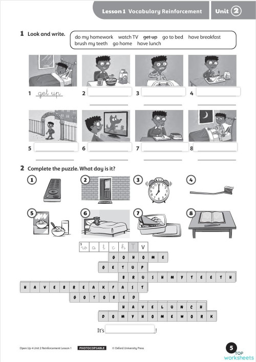 4 UNIT 2 VOCABULARY REINFORCEMENT. Interactive worksheet | TopWorksheets