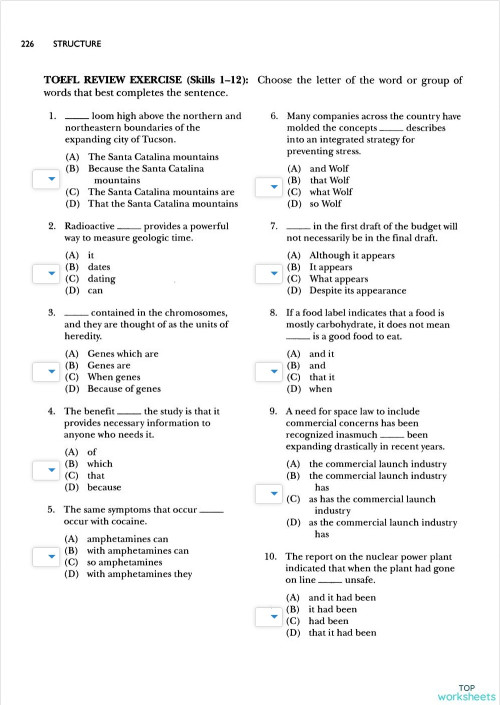1 Worksheet Interactive Worksheets And Online Exercises Topworksheets