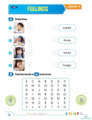 Unit 1: Feelings - Lesson 3. Interactive worksheet | TopWorksheets