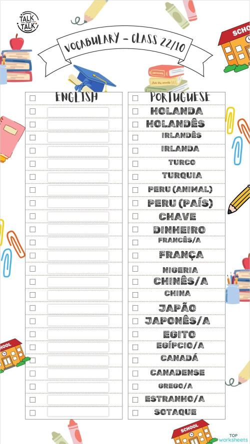 AFTER SCHOOL CLUBS. Interactive worksheet | TopWorksheets