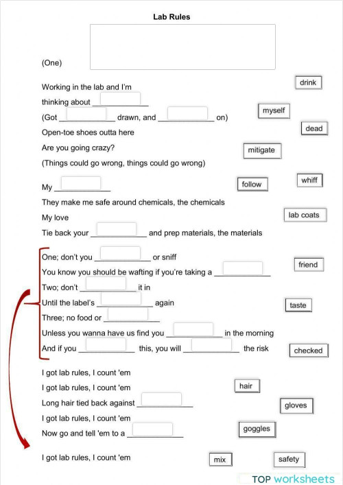 Lab Rules Asap MP3. Interactive worksheet | TopWorksheets