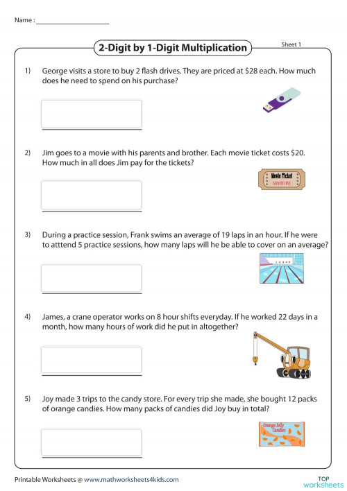 multiplication 2. Interactive worksheet | TopWorksheets