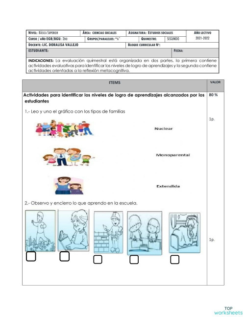 ESTUDIOS SOCIALES. Ficha interactiva | TopWorksheets