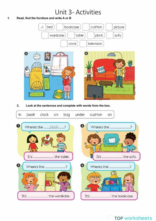 Unit 3 Activities 1. Interactive worksheet | TopWorksheets