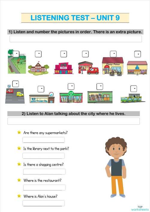 Unit 9 Listening Interactive Worksheet Topworksheets