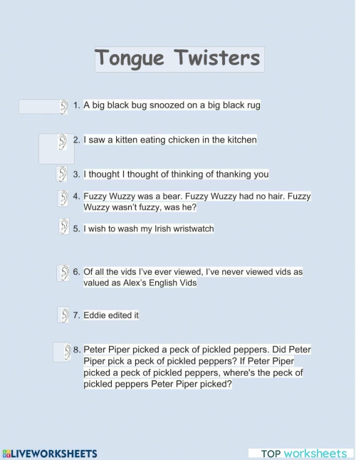 Other: interactive worksheets and online exercises | TopWorksheets