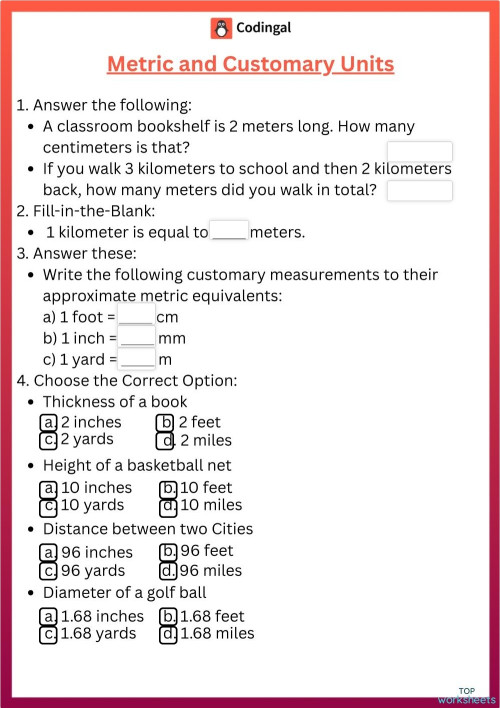 M_G04M10L35_WA01_Measuring_Lengths_3. Interactive worksheet | TopWorksheets