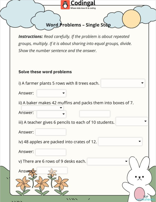 More 4x tables. Interactive worksheet | TopWorksheets