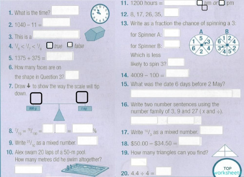 mentals 23. Interactive worksheet | TopWorksheets