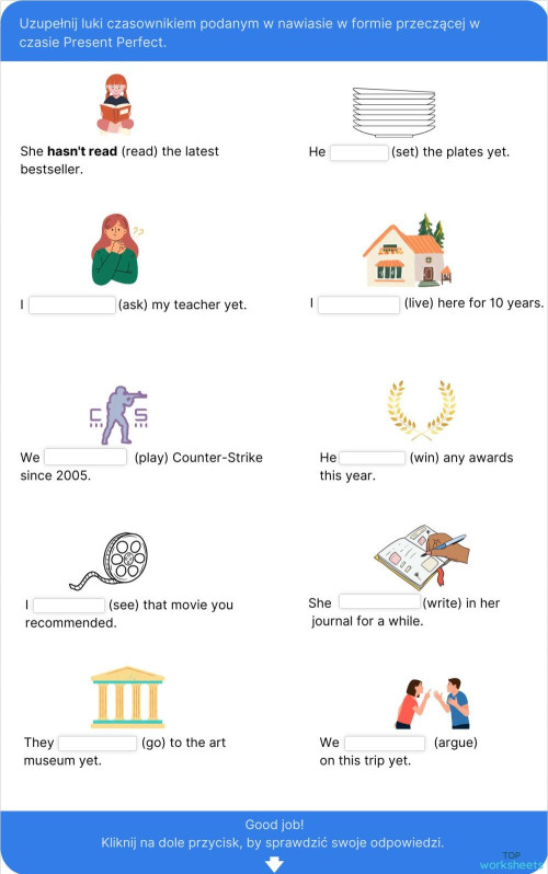 Interactive worksheets and online exercises in polish | TopWorksheets