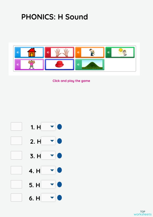 Phonics H Sheet at Loretta Little blog