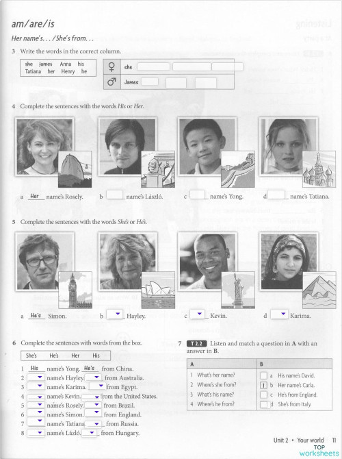 BEGINNER 02- PRACTICE 01. Interactive worksheet | TopWorksheets