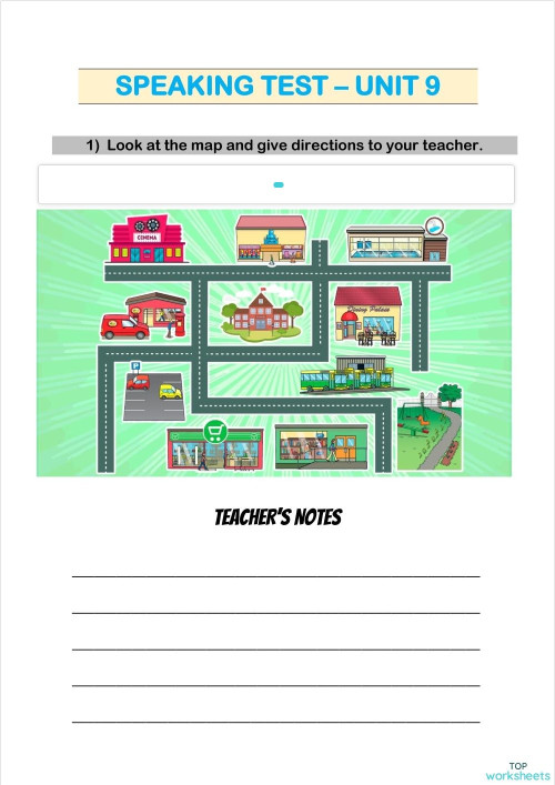 Unit 9 - SPEAKING. Interactive worksheet | TopWorksheets