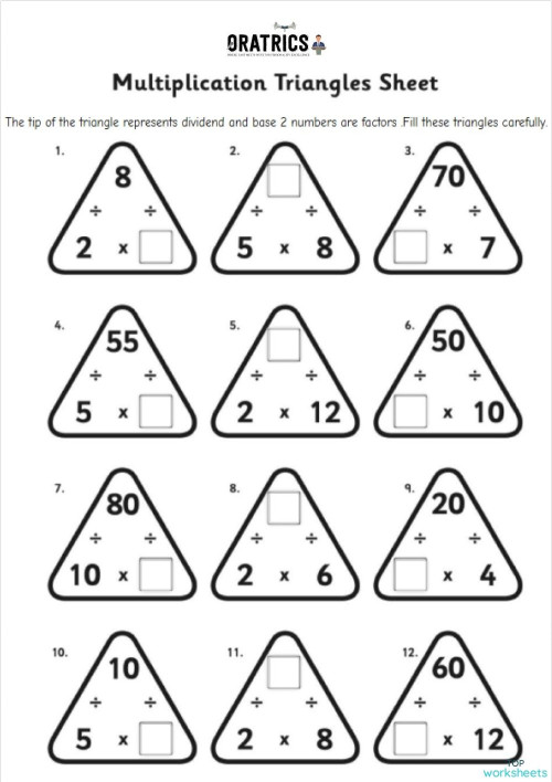 Division II. Interactive worksheet | TopWorksheets