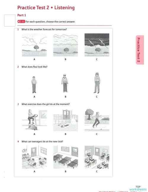 B1 - Exam Trainer - Test 2 - Listening. Interactive worksheet ...