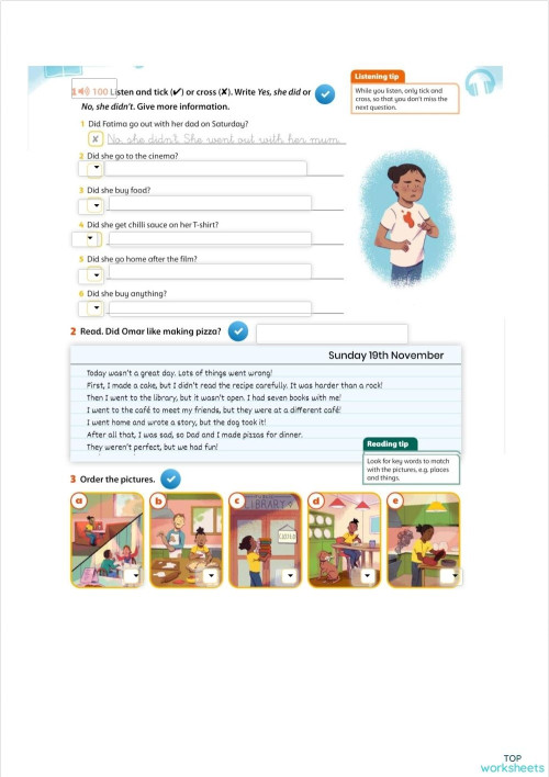 Listening Interactive Worksheets And Online Exercises Topworksheets