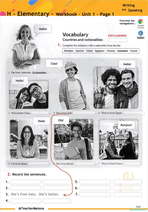 Year 6 - UASA English Paper. Interactive worksheet | TopWorksheets