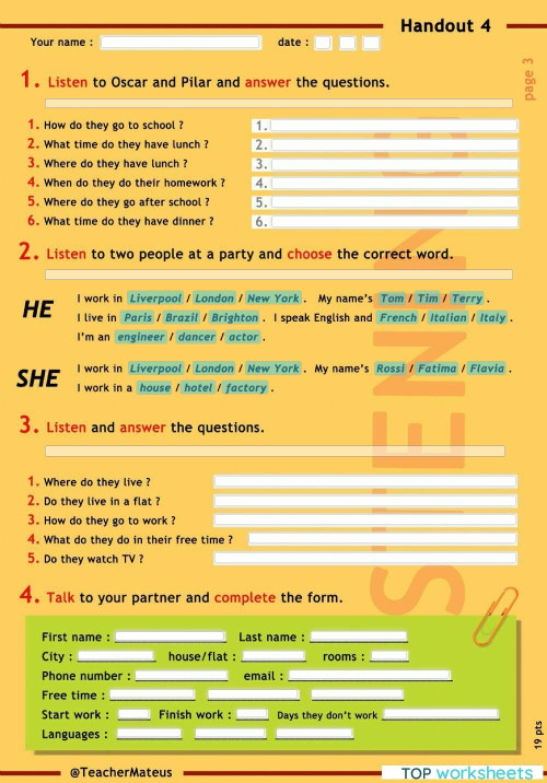 Other: interactive worksheets and online exercises | TopWorksheets