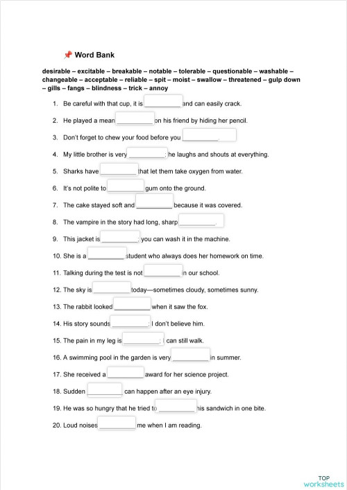 Spelling Activity, September 23. Interactive worksheet | TopWorksheets