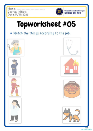 Topworksheet#05:Jobs:2021-11-17. Interactive worksheet | TopWorksheets