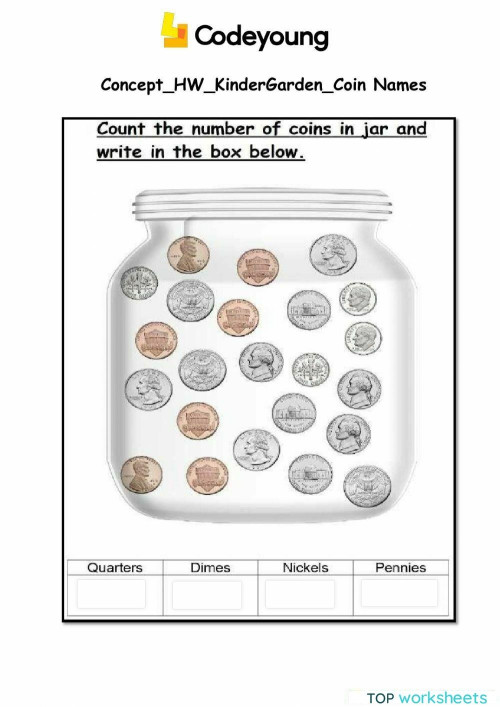 Money-Value interactive. Interactive worksheet | TopWorksheets