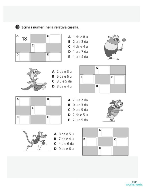 Componi i numeri fino a 100. Scheda interattiva | TopWorksheets