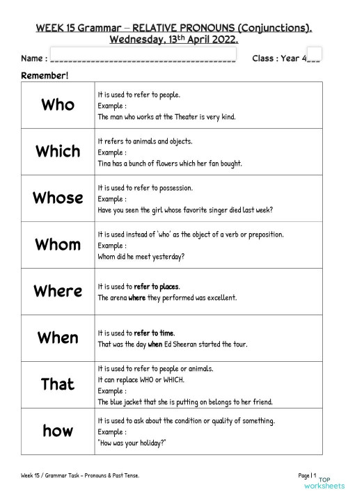 Tahun 4: interactive worksheets and online exercises | TopWorksheets