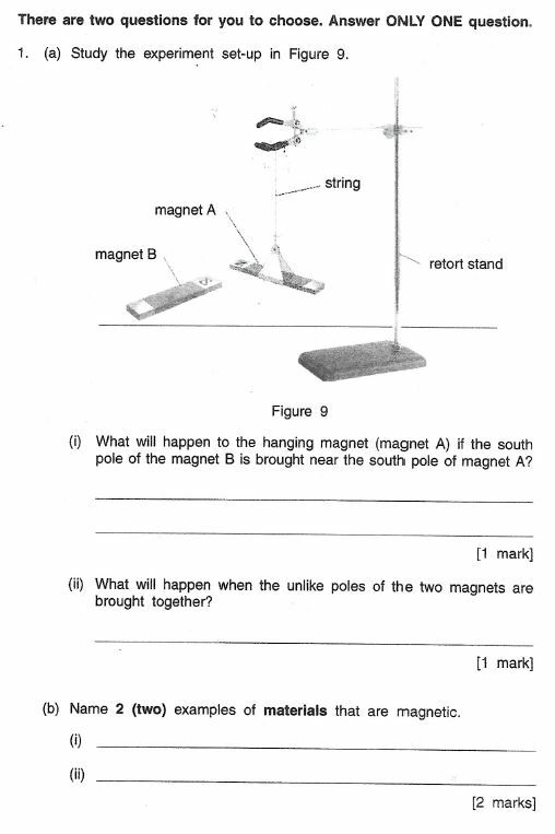 PSR Science Paper 2 2018 - Section B. Interactive worksheet | TopWorksheets